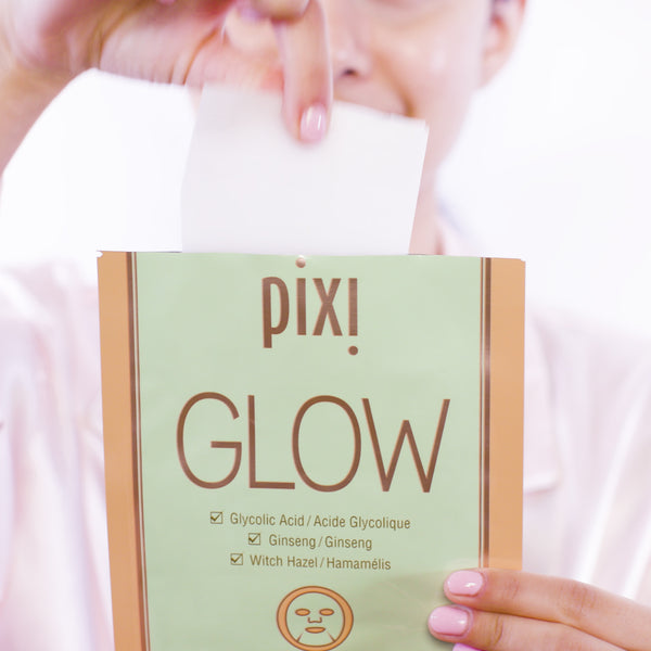 Glow Sheet Mask - Radiance-Boosting Glycolic Acid Face Mask, 3-Pack ...