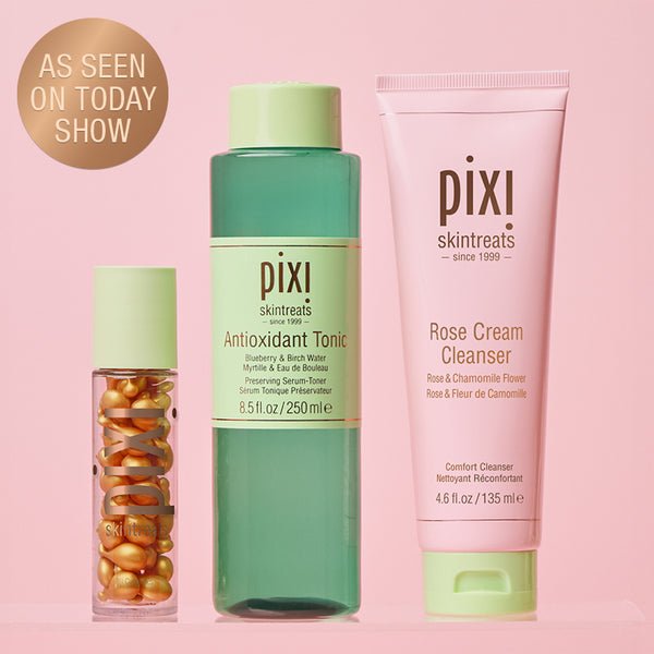 Radiant Skin Antioxidant Trio - Skincare Bundle - Pixi Beauty – Pixi ...